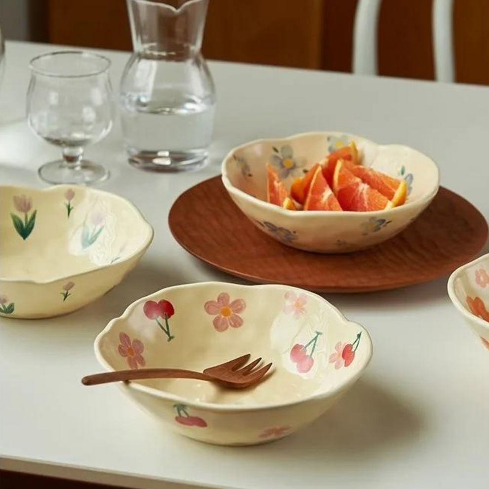 Cottagecore Floral Breakfast Bowl - Set of 4 - Creative Femininity