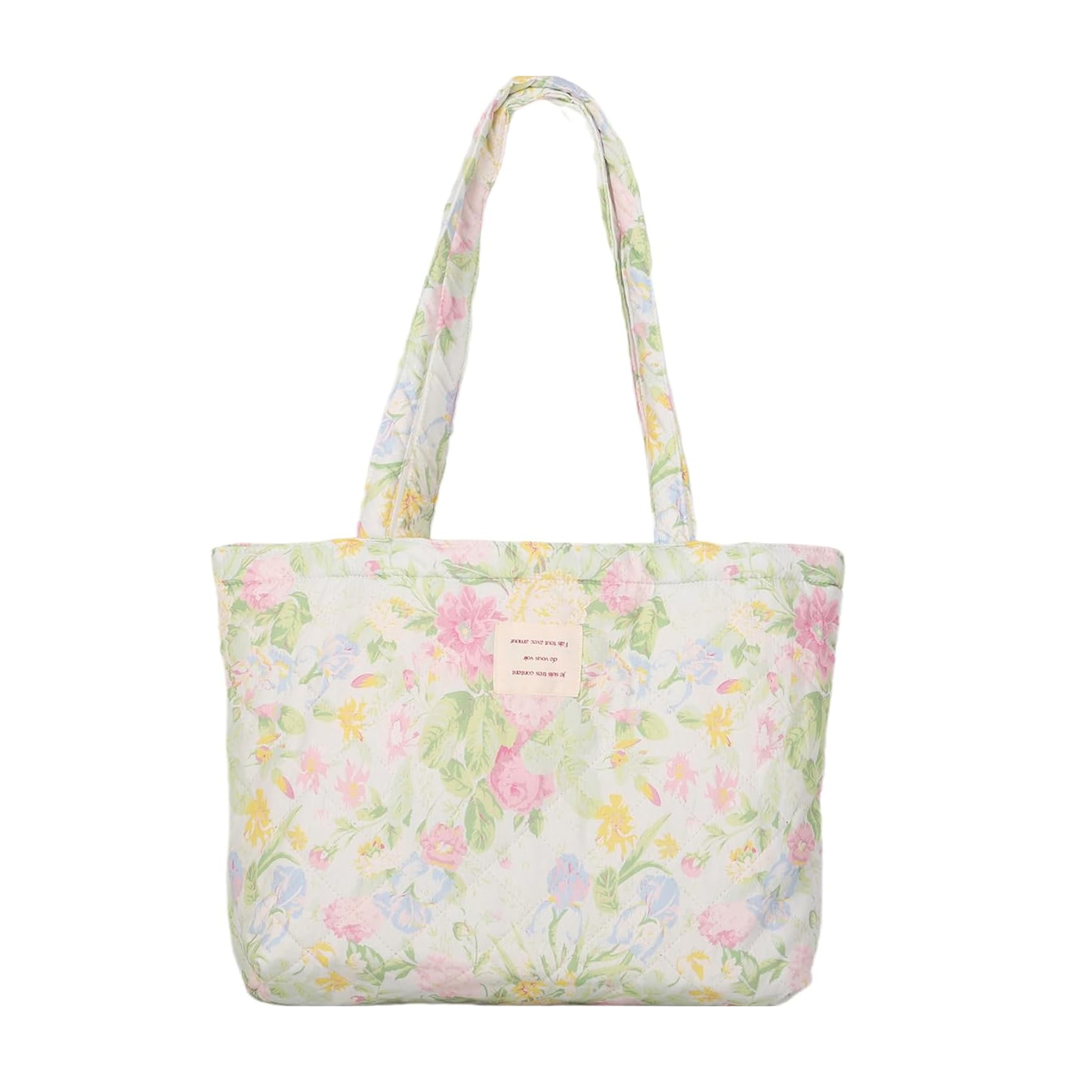 Summer Quilted Floral Tote Bag for Everyday Essentials – Creative ...