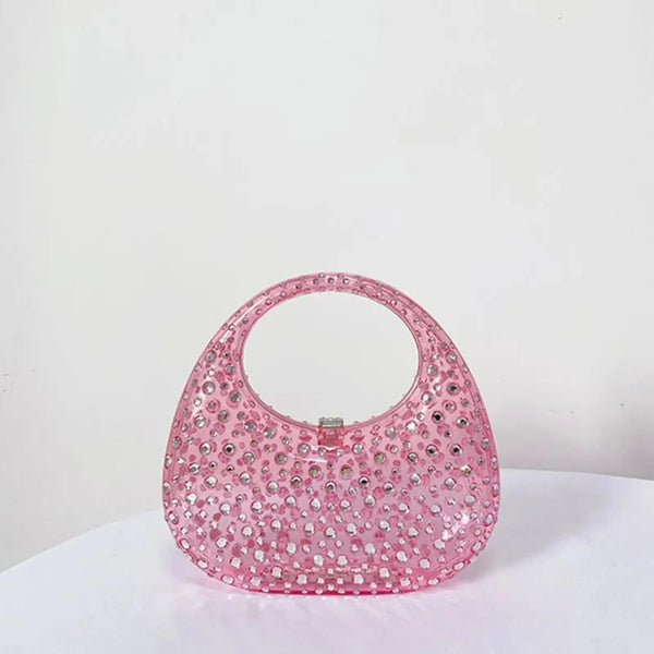 Mini Acrylic Diamanté Handbag - Creative Femininity