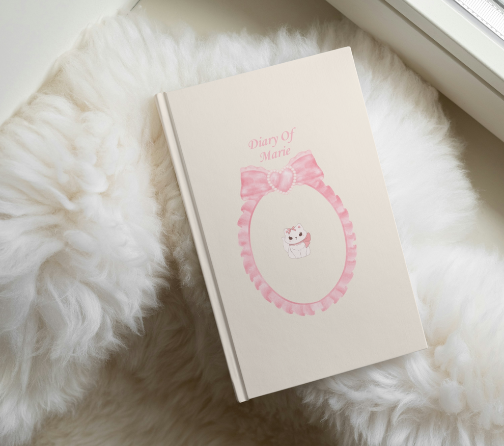 Pink Personalised Coquette Journal - Creative Femininity
