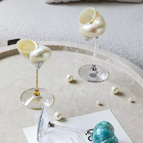 Natural Conch Shell Drinking Glasses - Creative Femininity