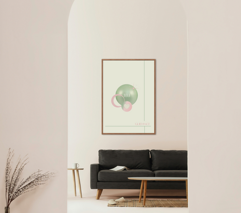333 Angel Number Wall Art Print - Creative Femininity
