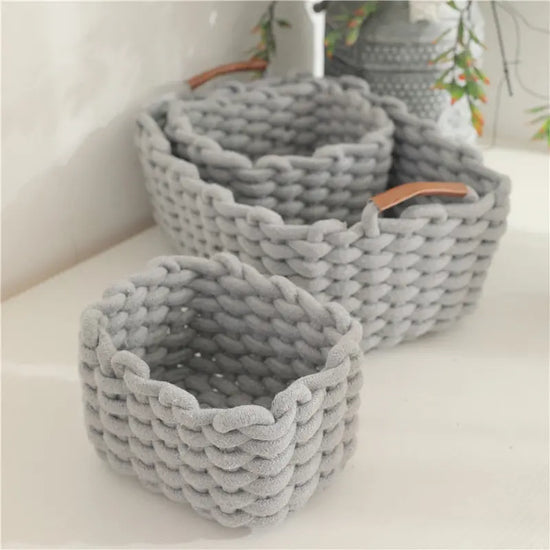 Cute Woven Storage Basket - CreativeFemininity