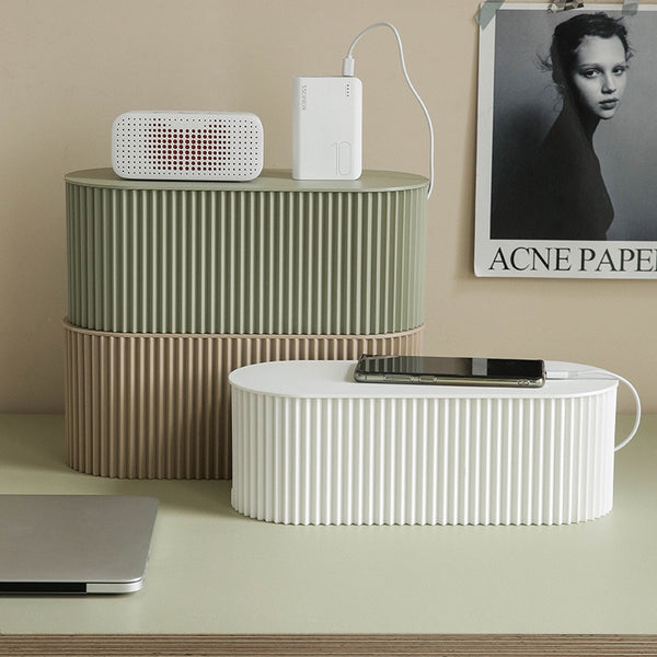Stylish Nordic Cable Storage Box - Creative Femininity