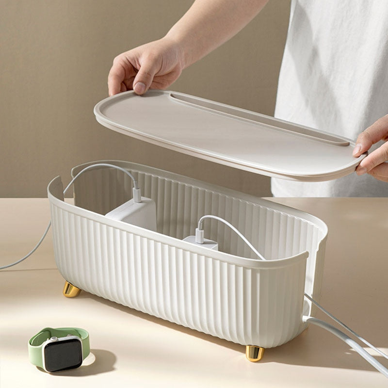 Modern Cable Management Storage Box - Creative Femininity