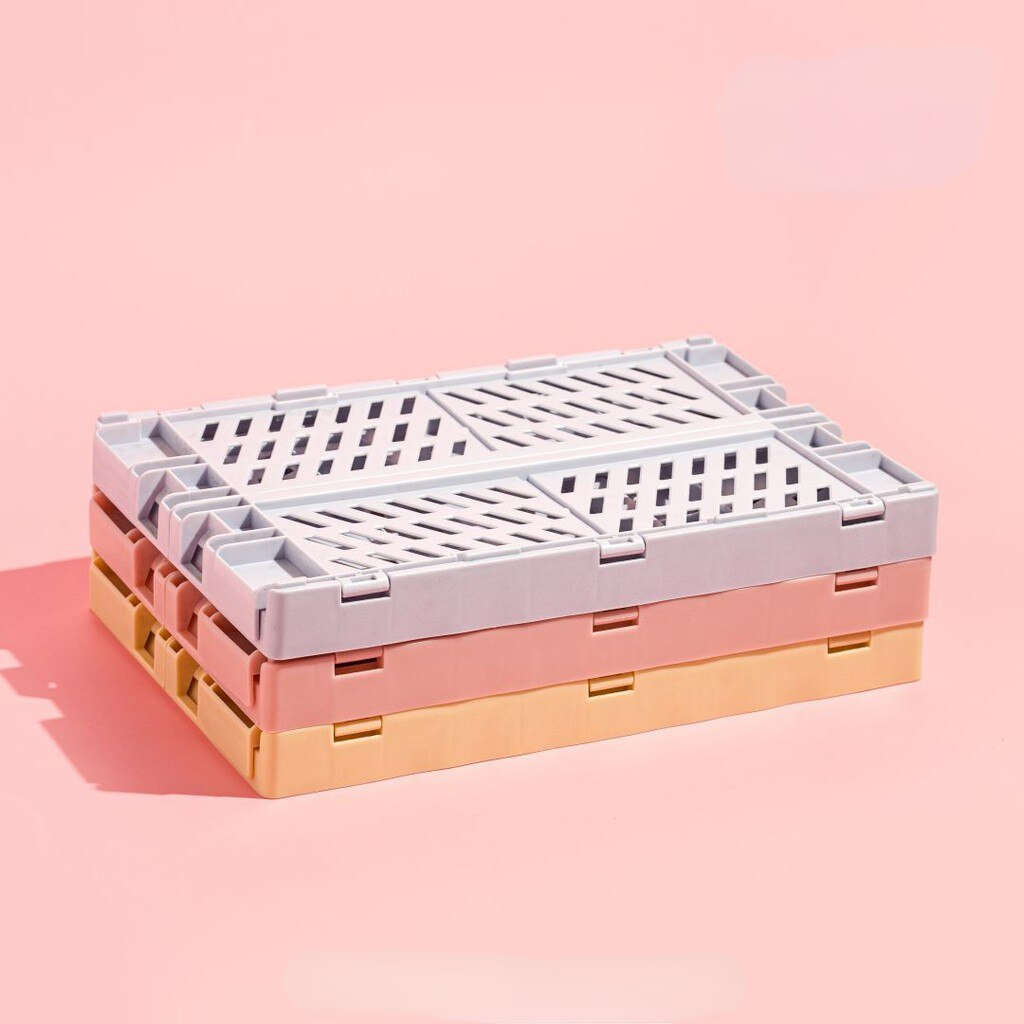 Stackable Pastel Storage Crate - Big Grey - Creative Femininity