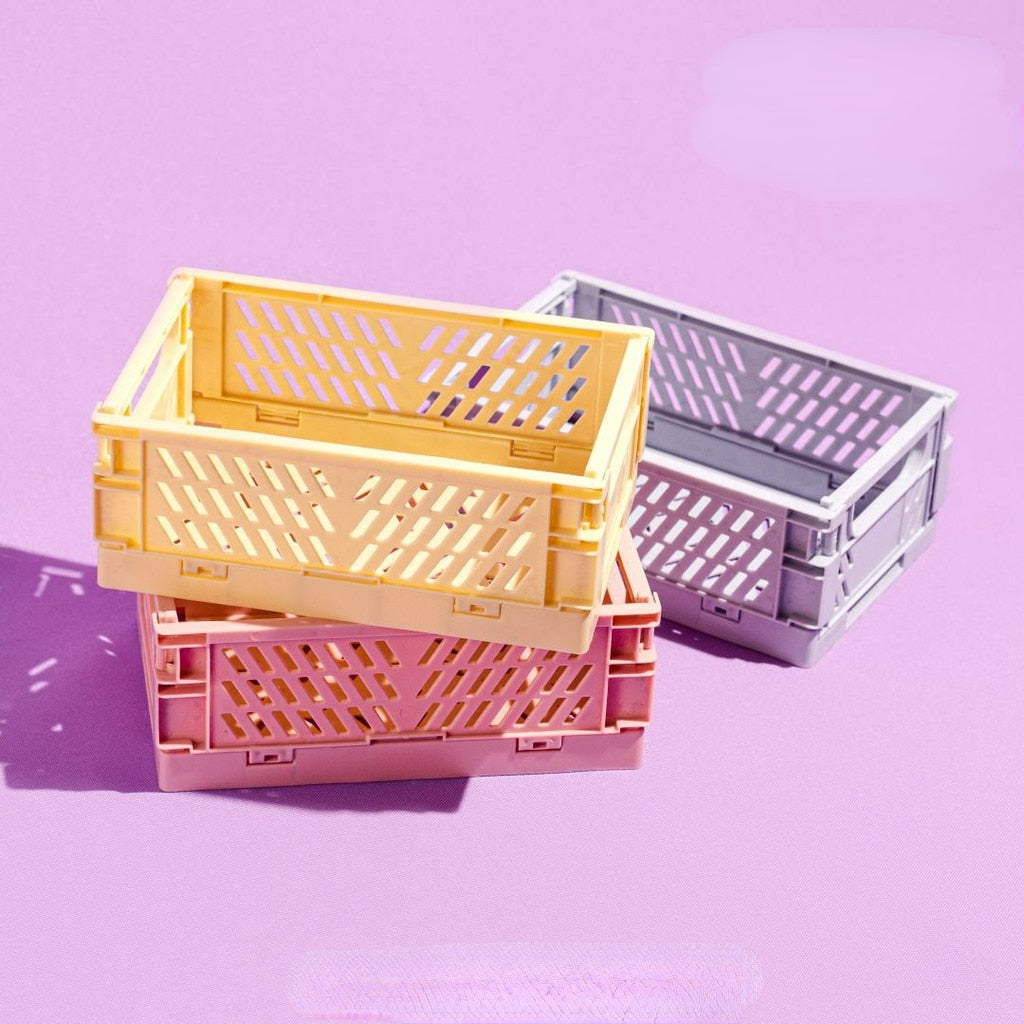 Stackable Pastel Storage Crate - Big Grey - Creative Femininity